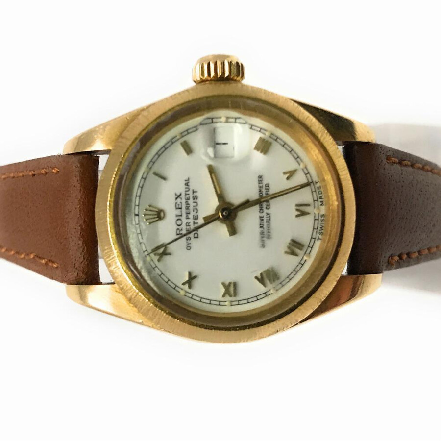 Rolex Pre-owned Rolex Datejust Automatic White Dial Ladies Watch 6927 ...