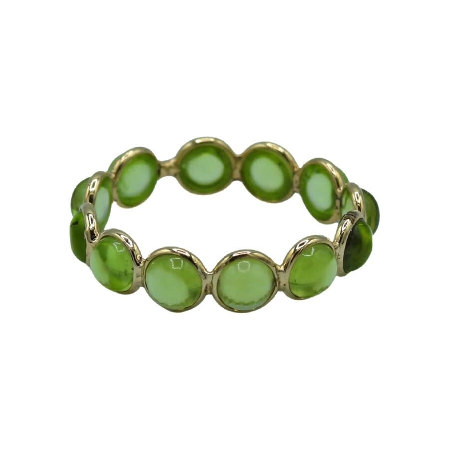 Estate Jewelry Pre-Owned 14K Yellow Gold Peridot Ring 60637 - Jomashop