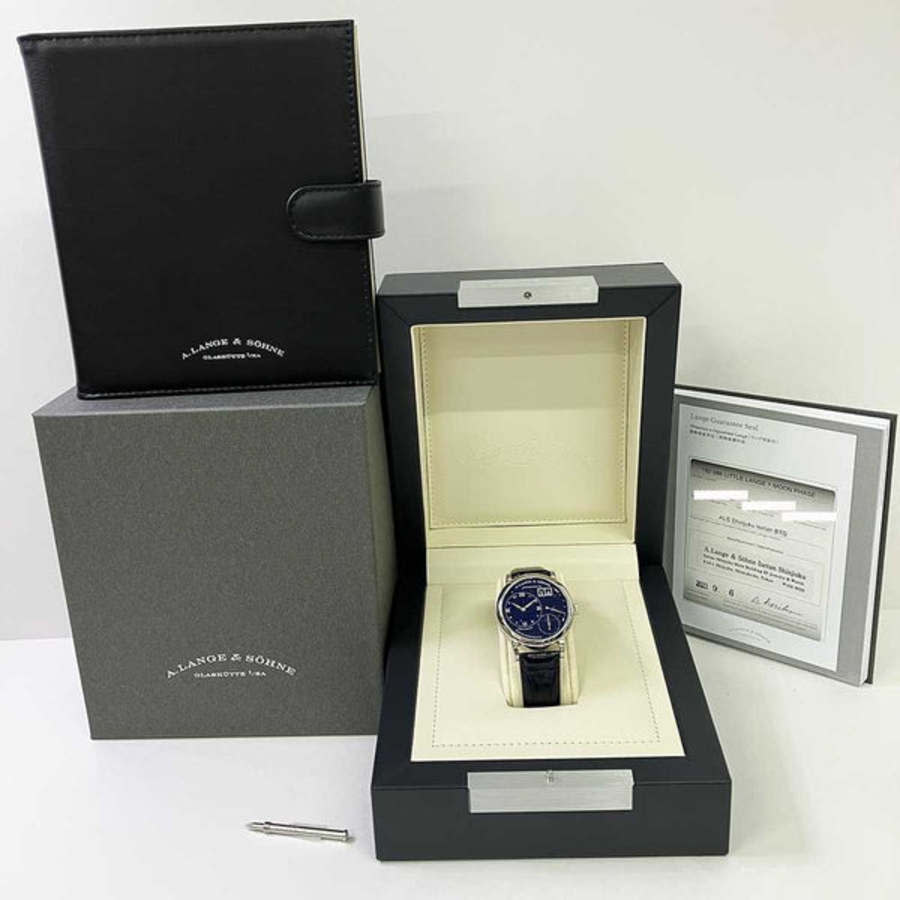 A. Lange & Sohne Pre-owned A. Lange & Sohne Little Lange Hand Wind Blue ...