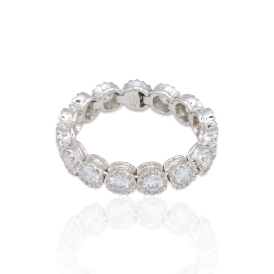 Estate Jewelry Pre-Owned Adamas 18K White Gold, Diamond Ring 63456 ...