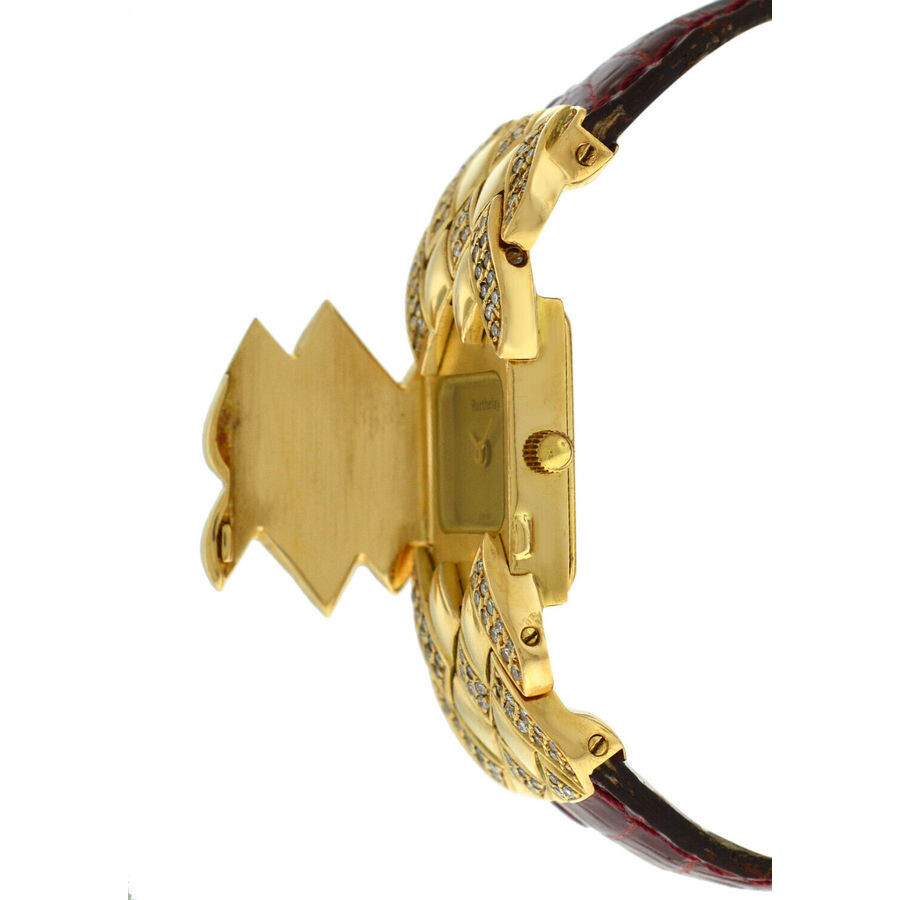 Alexis Pre-owned Alexis Barthelay Quartz Gold Dial Ladies Watch 0.140 ...