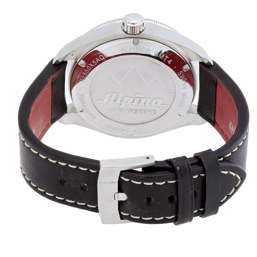 Alpina Pre-owned Alpina Alpiner 4 GMT Automatic Silver Dial Men's Watch ...