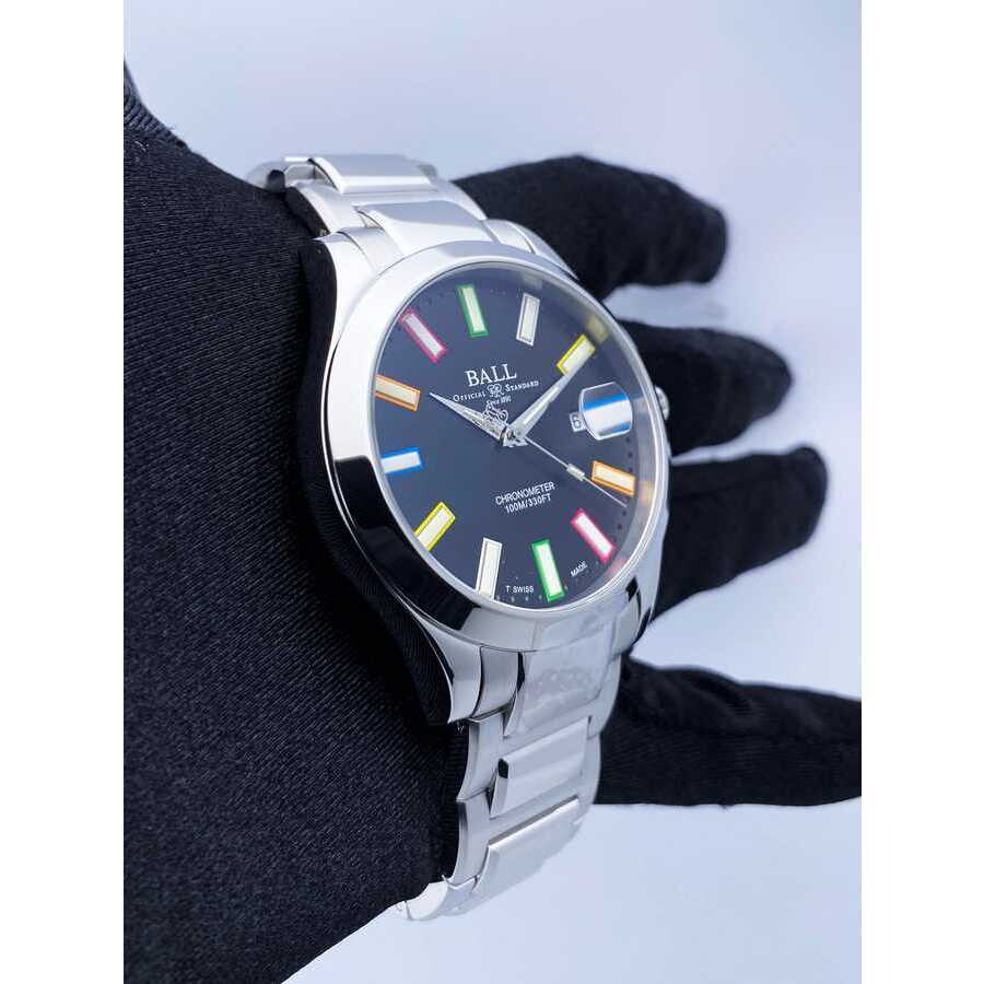 Ball Pre-owned Ball Engineer III Marvelight Chronometer Automatic Black ...