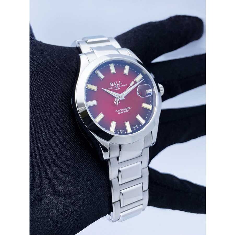Ball Pre-owned Ball Engineer III Marvelight Chronometer Automatic Red ...