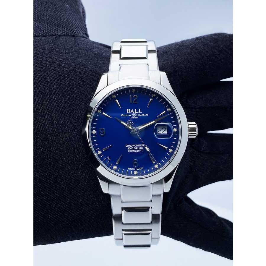 Ball Pre-owned Ball Engineer III Ohio Chronometer Automatic Blue Dial ...