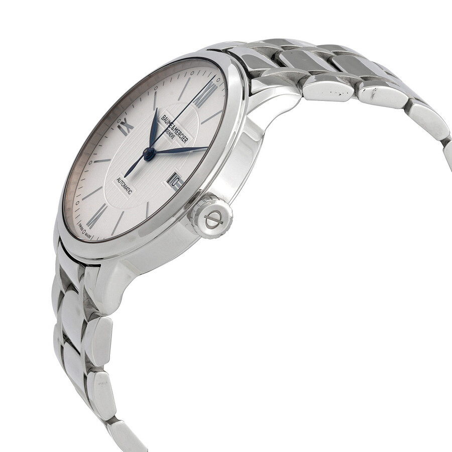 Baume Et Mercier Pre-owned Baume et Mercier Classima Automatic White ...