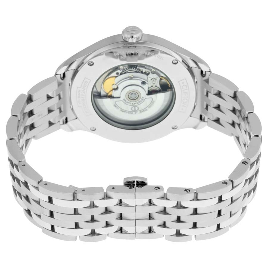 Baume Et Mercier Pre-owned Baume et Mercier Clifton Automatic Silver ...