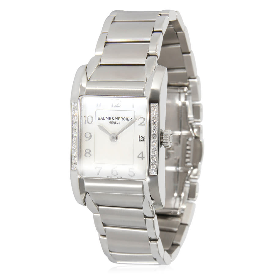 Baume Et Mercier Pre-owned Baume et Mercier Hampton Quartz White Dial ...