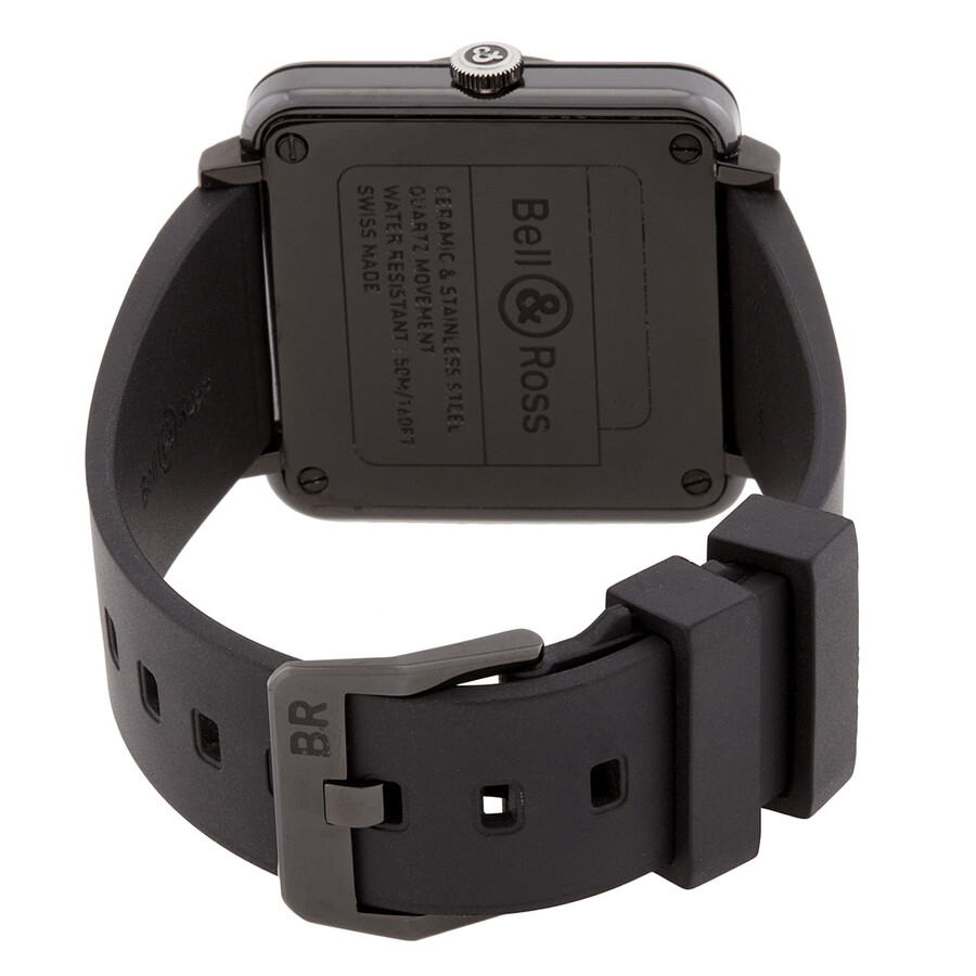 Bell And Ross Pre-owned Aviation Quartz Diamond Black Dial Unisex Watch ...