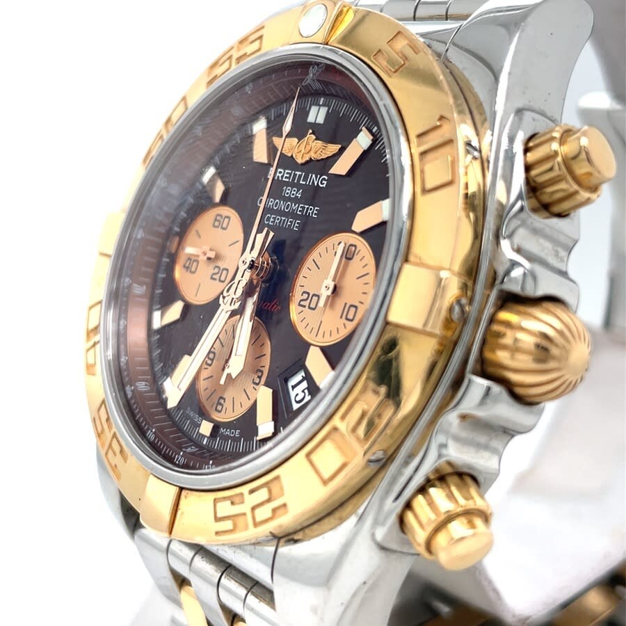 Breitling Pre-owned Breitling Chronomat Chronograph Automatic Chronometer Brown Dial Men's Watch ...