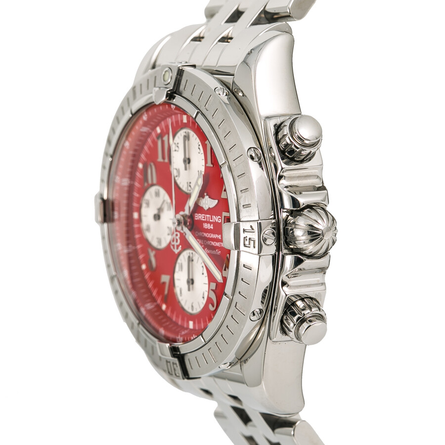 Breitling Pre-owned Breitling Evolution Chronograph Automatic Red Dial ...