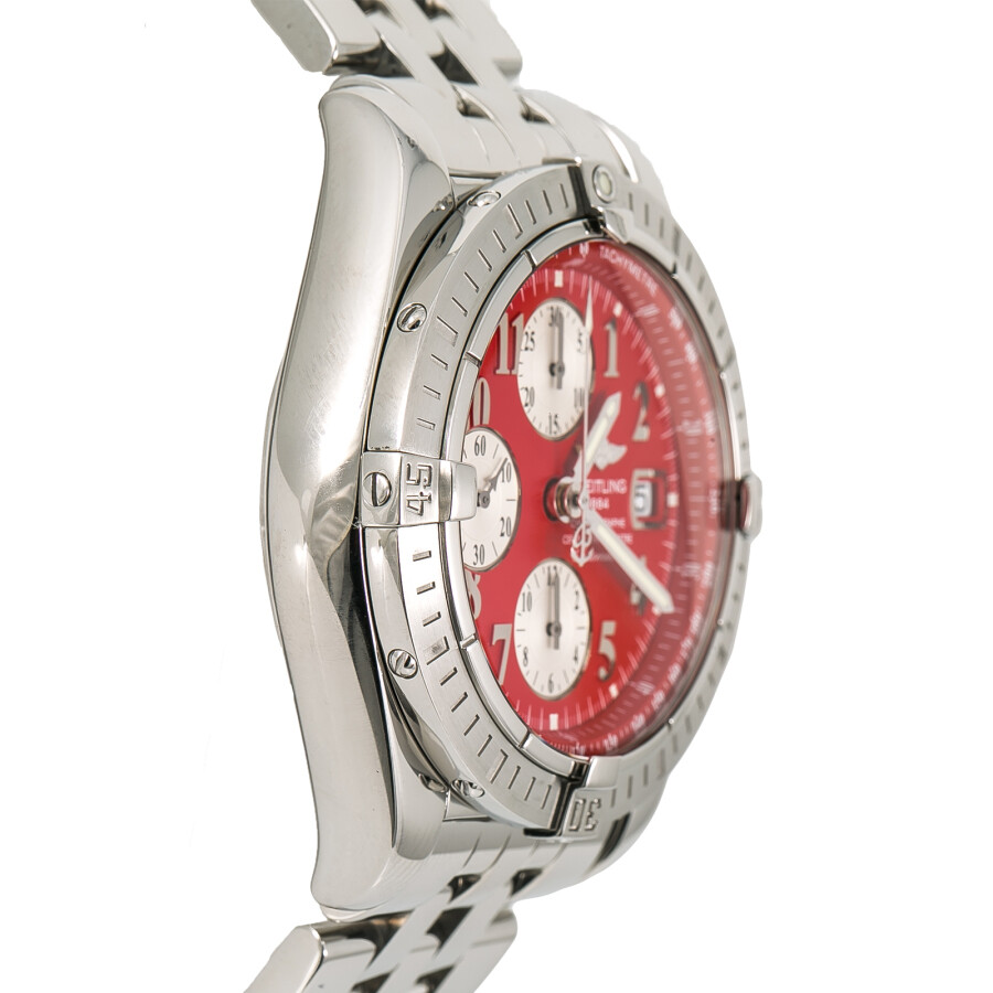 Breitling Pre-owned Breitling Evolution Chronograph Automatic Red Dial ...