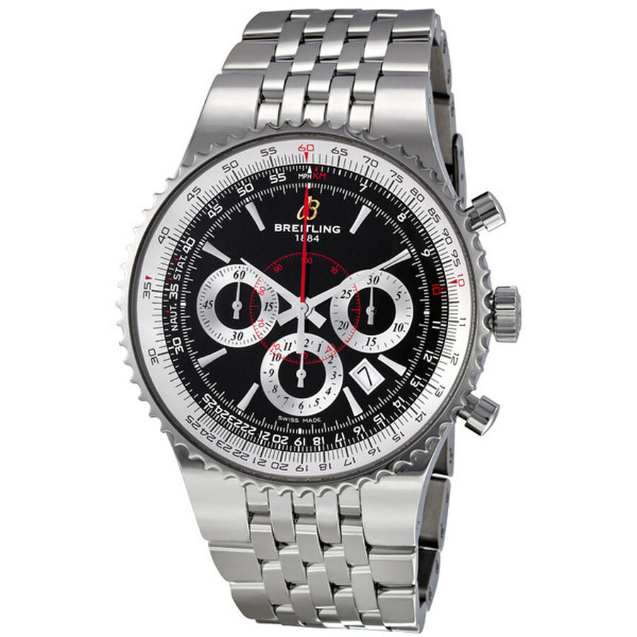 Breitling Pre-owned Breitling Montbrillant Chronograph Automatic Black ...
