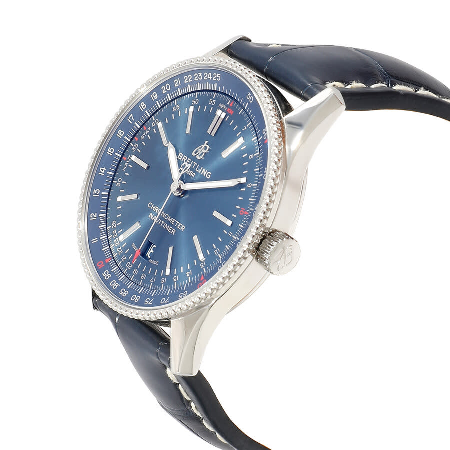 Breitling Pre-owned Breitling Navitimer 41 Automatic Chronometer Blue ...