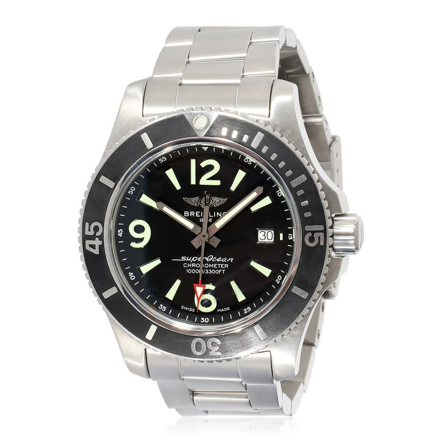 Breitling Pre-owned Breitling Superocean Automatic Chronometer Black ...