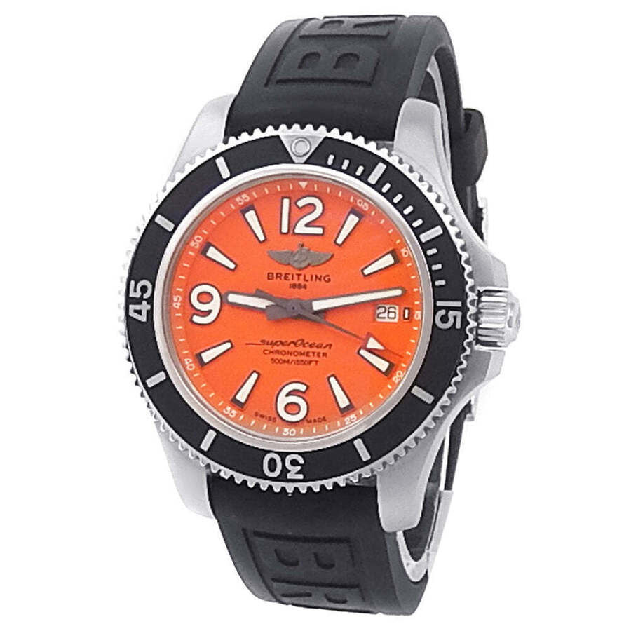 Breitling Pre-owned Breitling Superocean Automatic Chronometer Orange ...