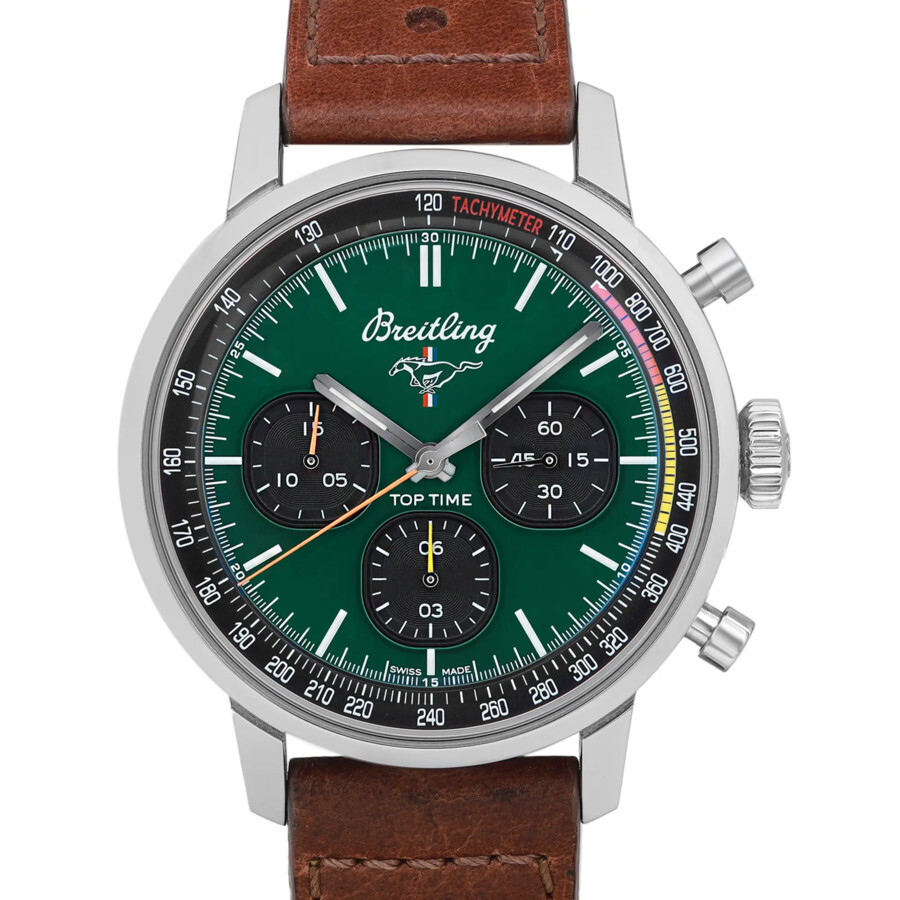 Breitling Pre-owned Breitling Top Time Chronograph Automatic Green Dial ...