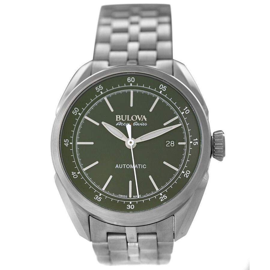 Bulova Pre-owned Bulova Accu Swiss Automatic Black Dial Men's Watch ...