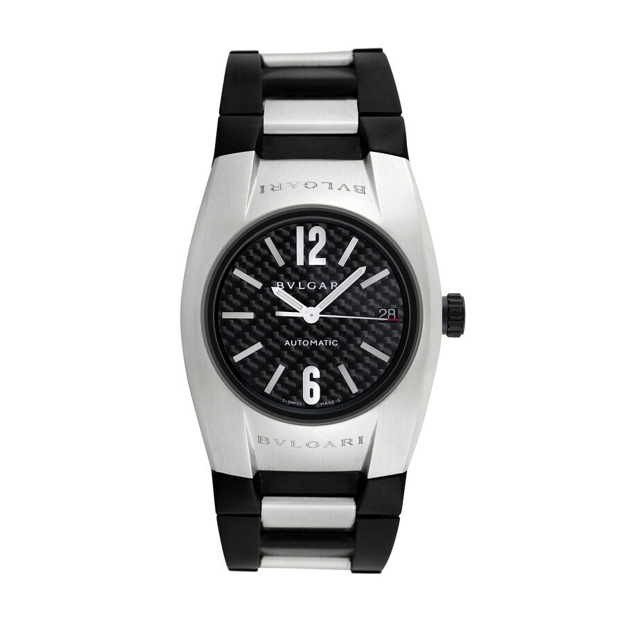 Bvlgari Pre-owned Bvlgari Ergon Automatic Black Dial Men's Watch EG35S - Pre-Owned Watches ...