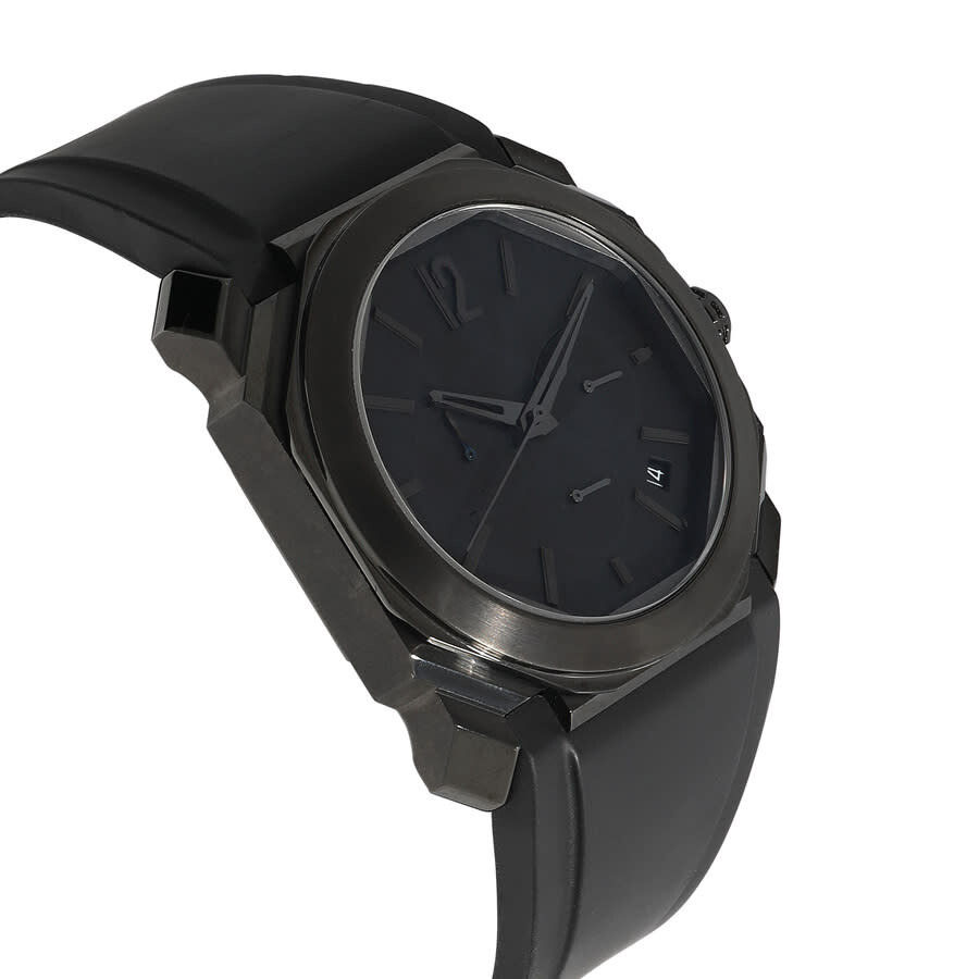 Bvlgari Pre-owned Bvlgari Octo Chronograph Automatic Black Dial Men's ...