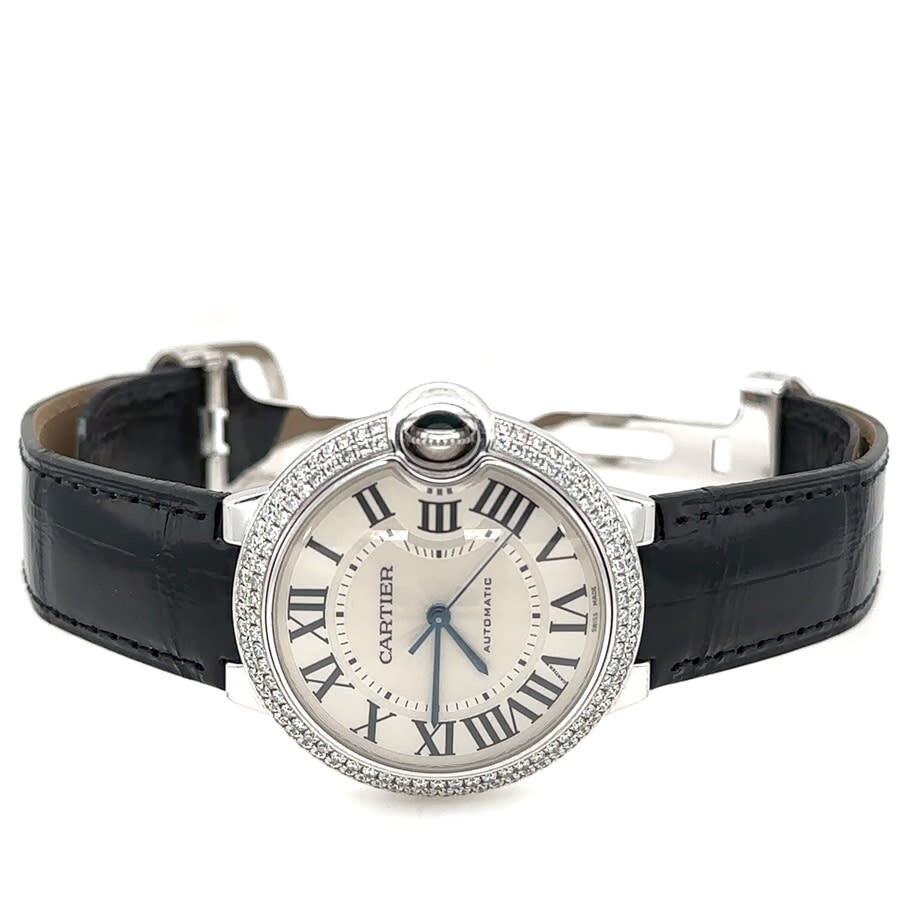Cartier Pre-owned Cartier Ballon Bleu De Cartier Diamond Silver Flinque ...