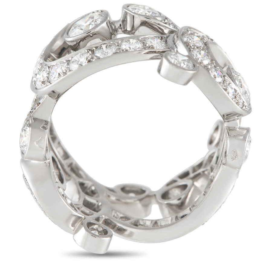 Cartier Pre-Owned Cartier Boudoir Platinum 4.75ct Diamond Swirl ...