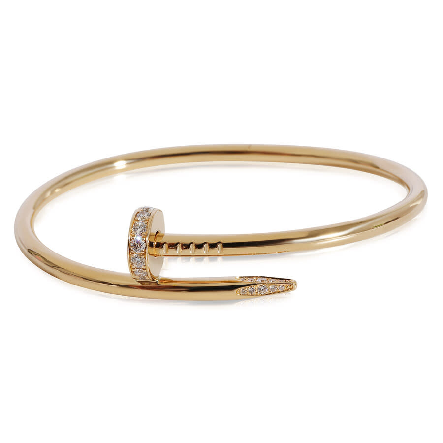 Cartier Pre-Owned Cartier Juste Un Clou Diamond Bracelet in 18k Yellow Gold 0.58 CTW 124776 ...