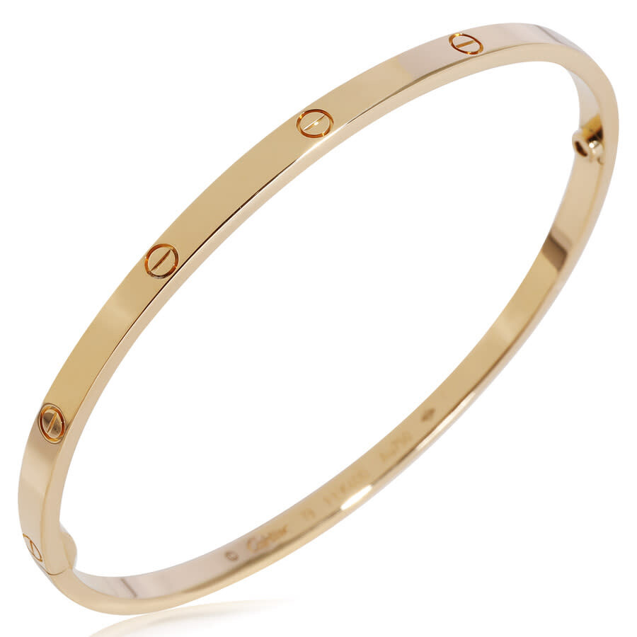 Cartier Pre-Owned Cartier Love Bangle in 18K Yellow Gold 124614 - Jomashop