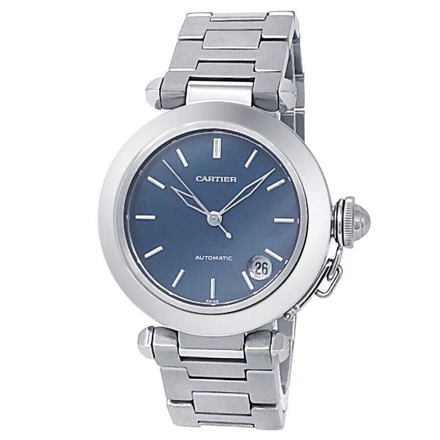 Cartier Pre-owned Cartier Pasha Automatic Blue Dial Men's Watch 2324 ...