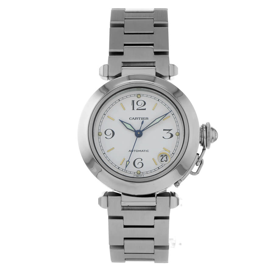 Cartier Pre-owned Cartier Pasha C Automatic White Dial Men's Watch W31015M7 - Pre-Owned Watches ...