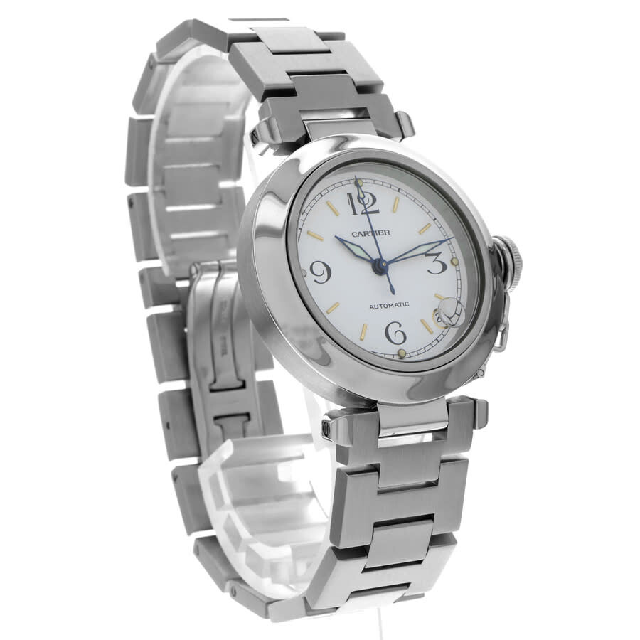 Cartier Pre-owned Cartier Pasha C Automatic White Dial Men's Watch W31015M7 - Pre-Owned Watches ...