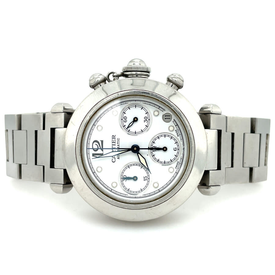 Cartier Pre-owned Cartier Pasha Chronograph Automatic White Dial Ladies ...