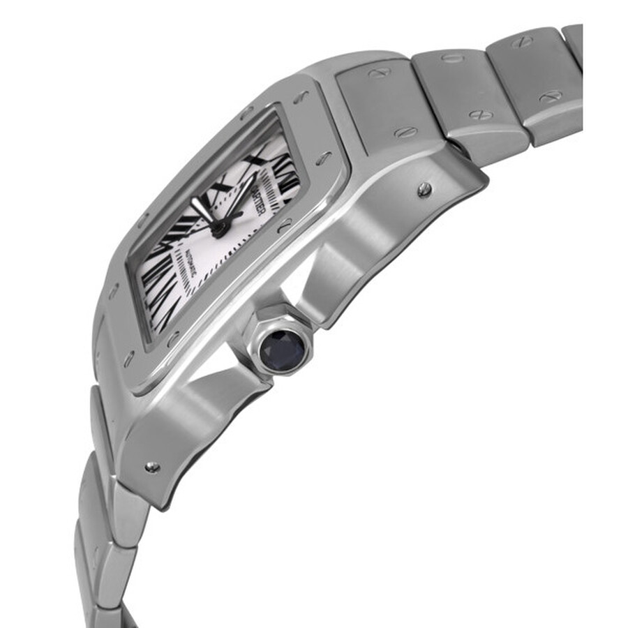 Cartier Pre-owned Cartier Santos 100 Silvered opaline dial Dial Men's ...