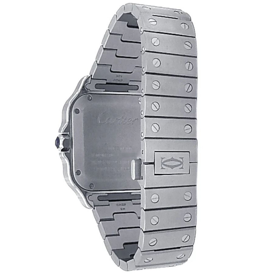 Cartier Pre-owned Cartier Santos De Cartier Silvered Opaline Dial Men's ...