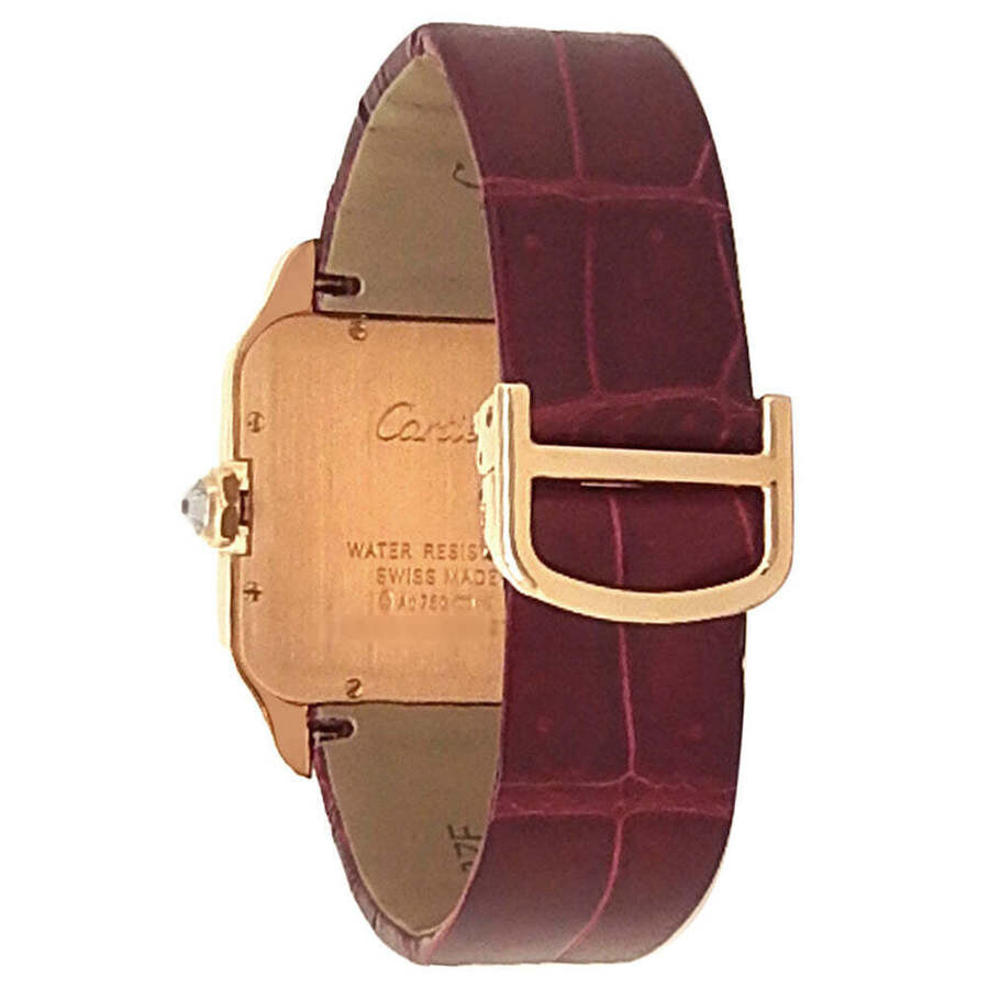 Cartier Pre-owned Cartier Santos Dumont Diamond White Dial Ladies Watch ...