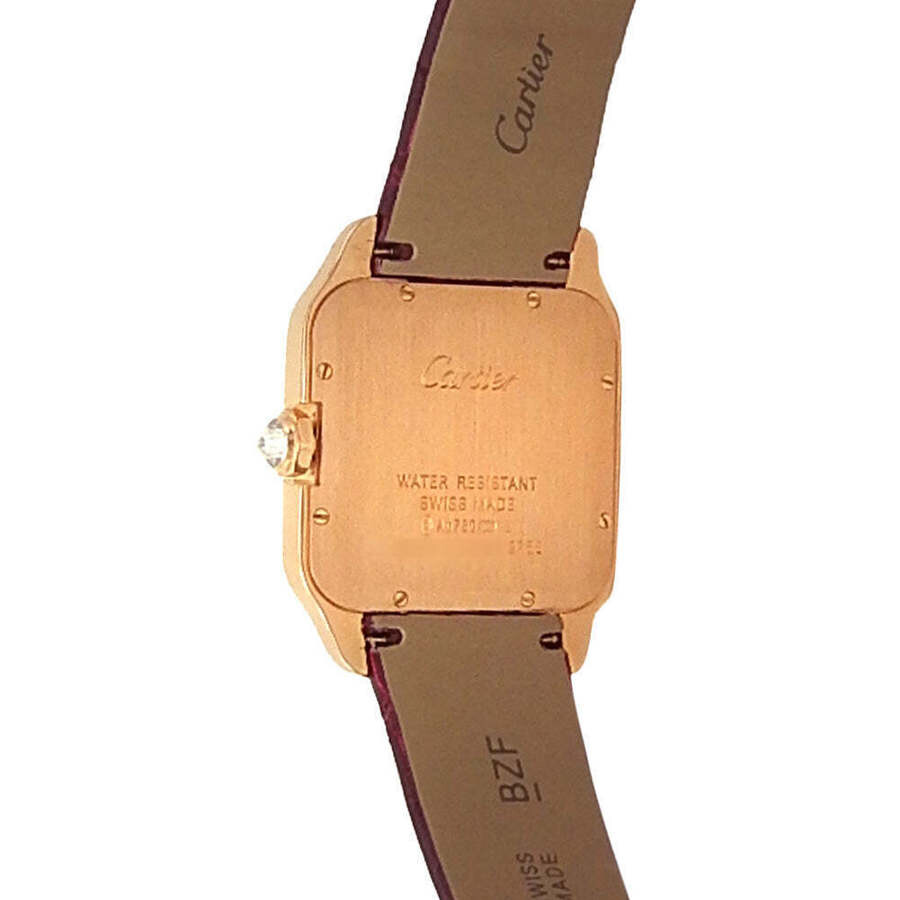 Cartier Pre-owned Cartier Santos Dumont Diamond White Dial Ladies Watch ...