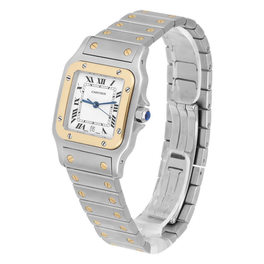Cartier Pre-owned Cartier Santos Quartz Silver Dial Ladies Watch ...