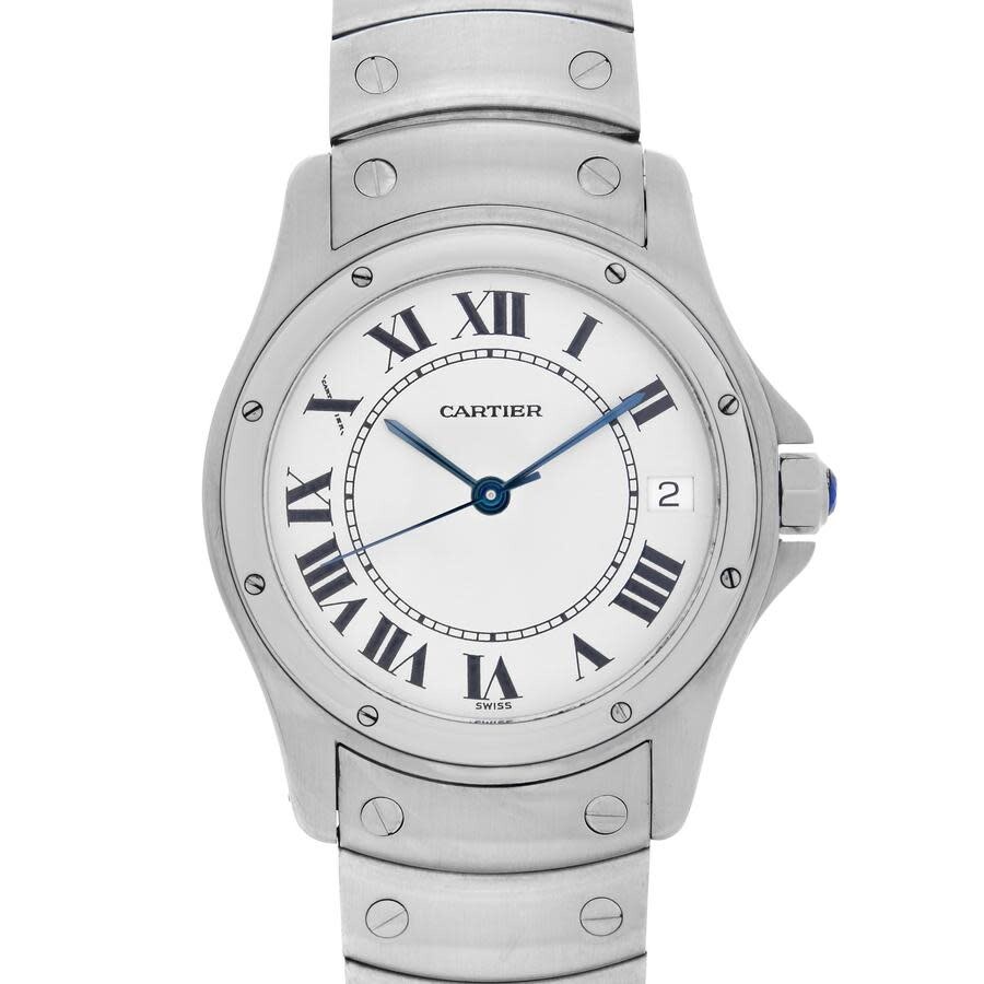 Cartier Pre-owned Cartier Santos Ronde Automatic White Dial Unisex ...