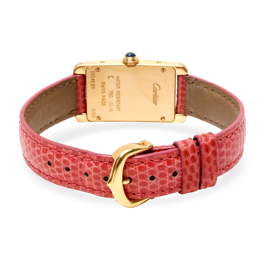 Cartier Pre-owned Cartier Tank Americaine Quartz Silver Dial Ladies ...