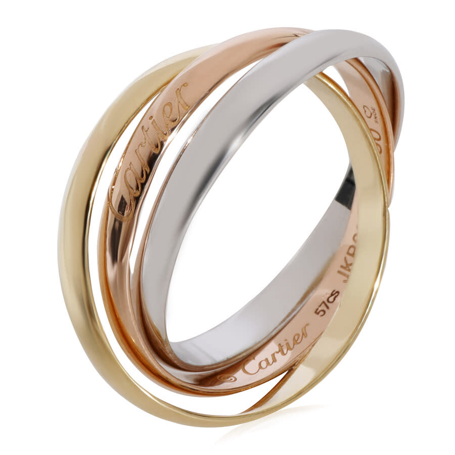 Cartier Pre-Owned Cartier Trinity Ring Small Model in 18k 3 Tone Gold ...