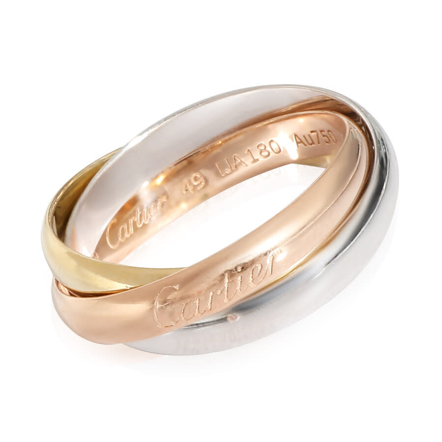 Cartier Pre-Owned Cartier Trinity Ring, Small Model in 18K 3-Tone Gold ...