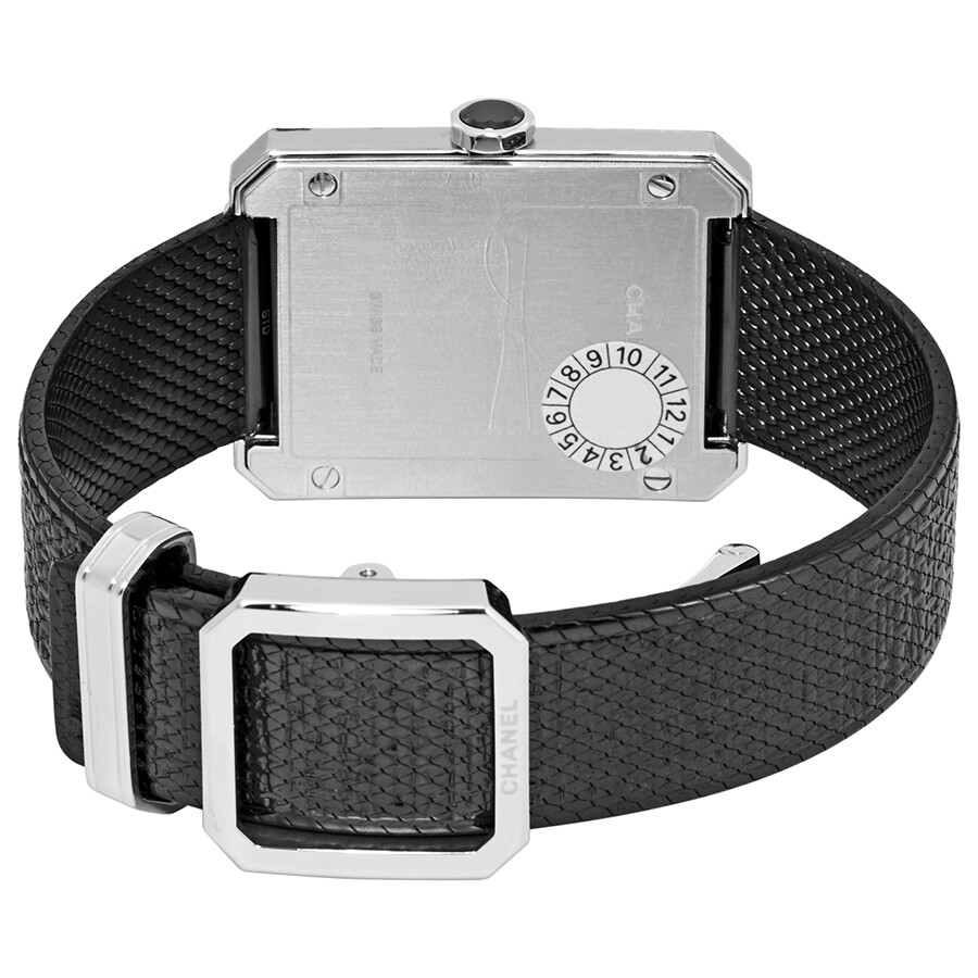 Chanel Pre-owned Chanel Boy-Friend Diamond Black Dial Ladies Watch ...