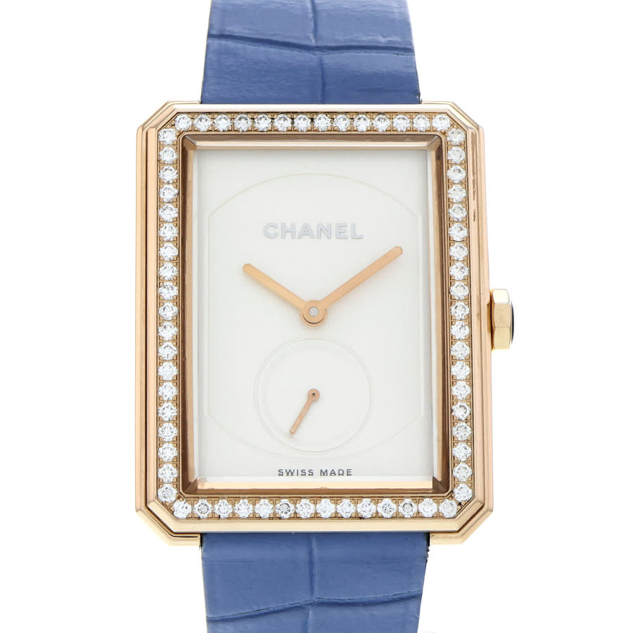 Chanel Pre-owned Chanel Boy-Friend Diamond Opaline Guilloché Dial ...
