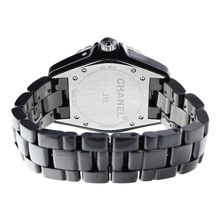 Chanel Pre-owned Chanel J12 Diamond Black Dial Ladies Watch H3407 - Pre-Owned Watches, J12 ...