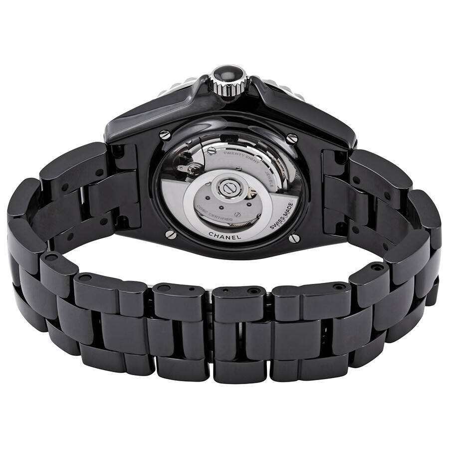 Chanel Pre-owned Chanel J12 Diamond Black Dial Ladies Watch H5702 3599594131117 - Pre-Owned ...
