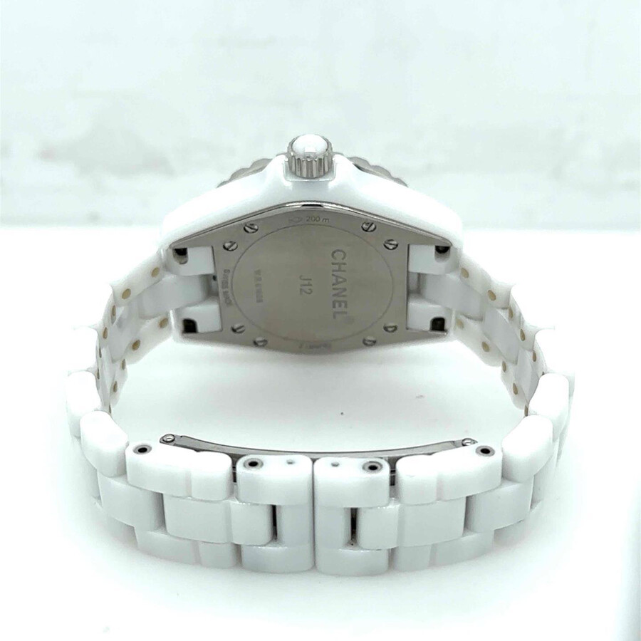 Chanel Pre-owned Chanel J12 Diamonds Quartz White Dial Ladies Watch ...