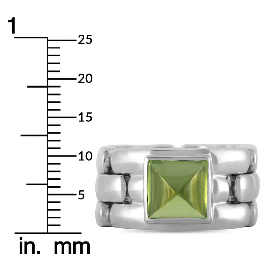 Chaumet Pre-Owned Chaumet 18K White Gold Peridot Soft Shank Ring CH12 ...