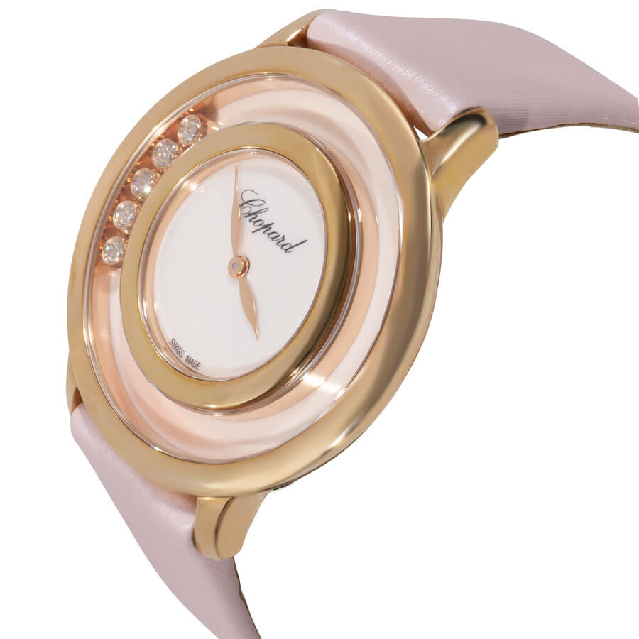 Chopard Pre-owned Chopard Happy Diamonds Quartz Pink Dial Ladies Watch ...