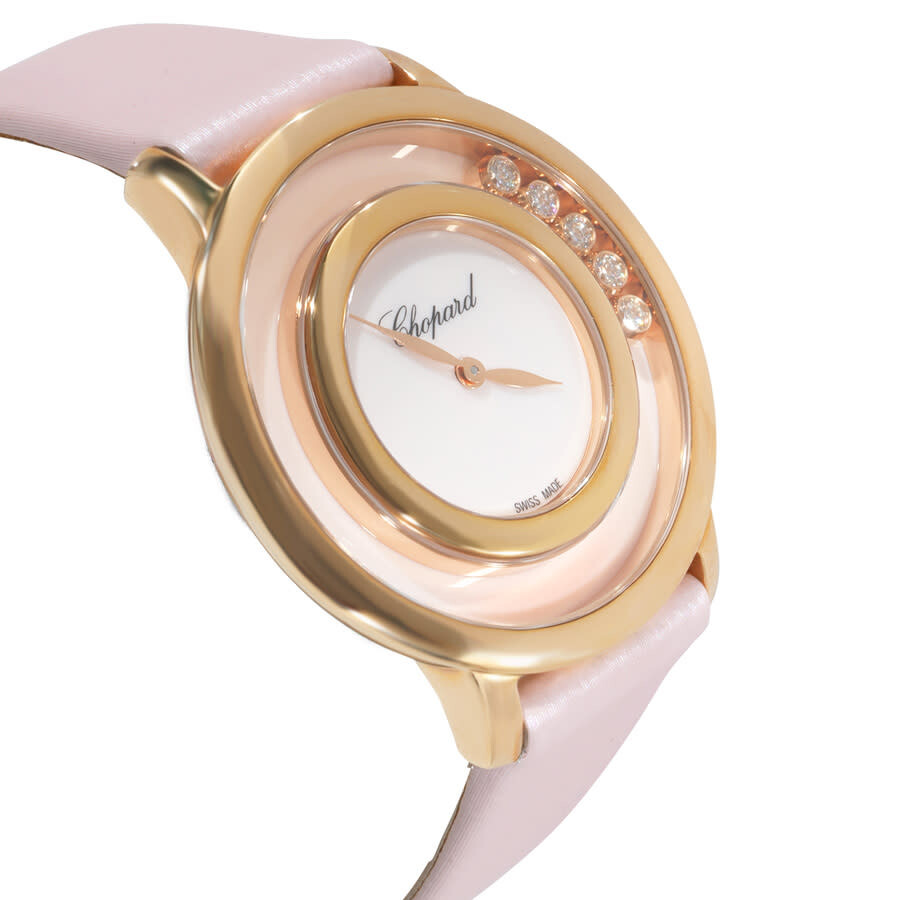 Chopard Pre-owned Chopard Happy Diamonds Quartz Pink Dial Ladies Watch ...