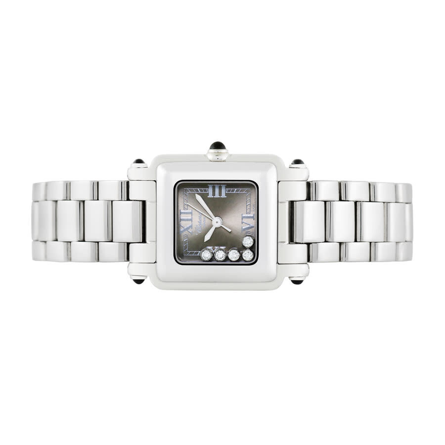 Chopard Pre-owned Chopard Happy Sport Black with 5 floating diamonds ...